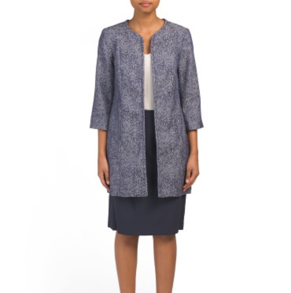 Isabella | Other | Isabella 2piece Navy Blue Duster Jacket And Skirt ...